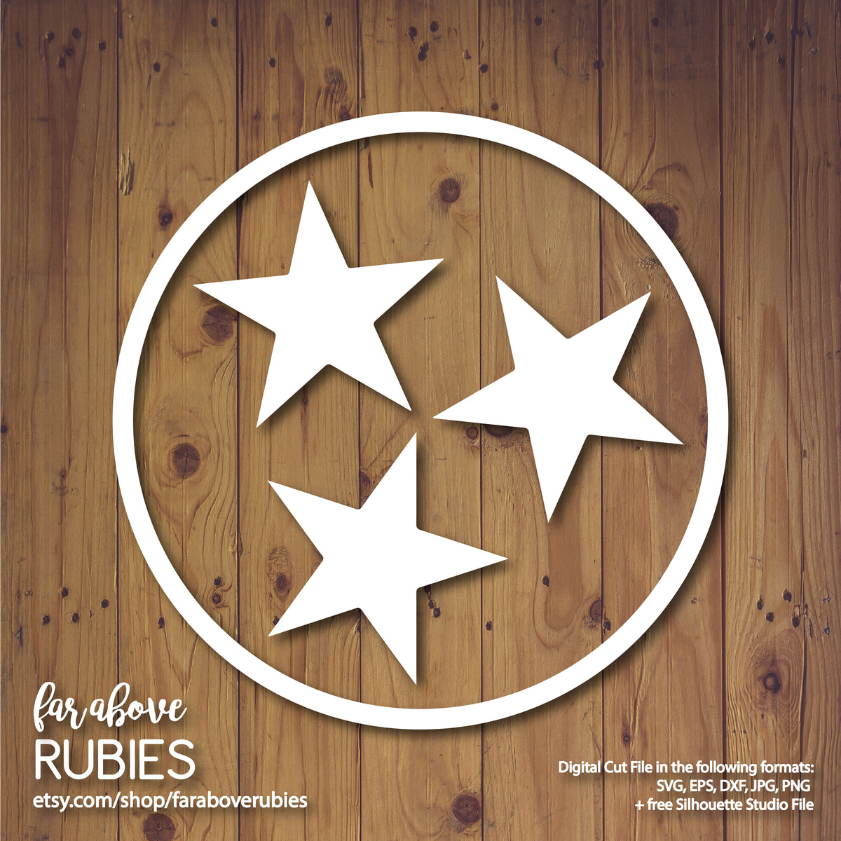 Tristar State of Tennessee TN Tri-Star digital cut files ...