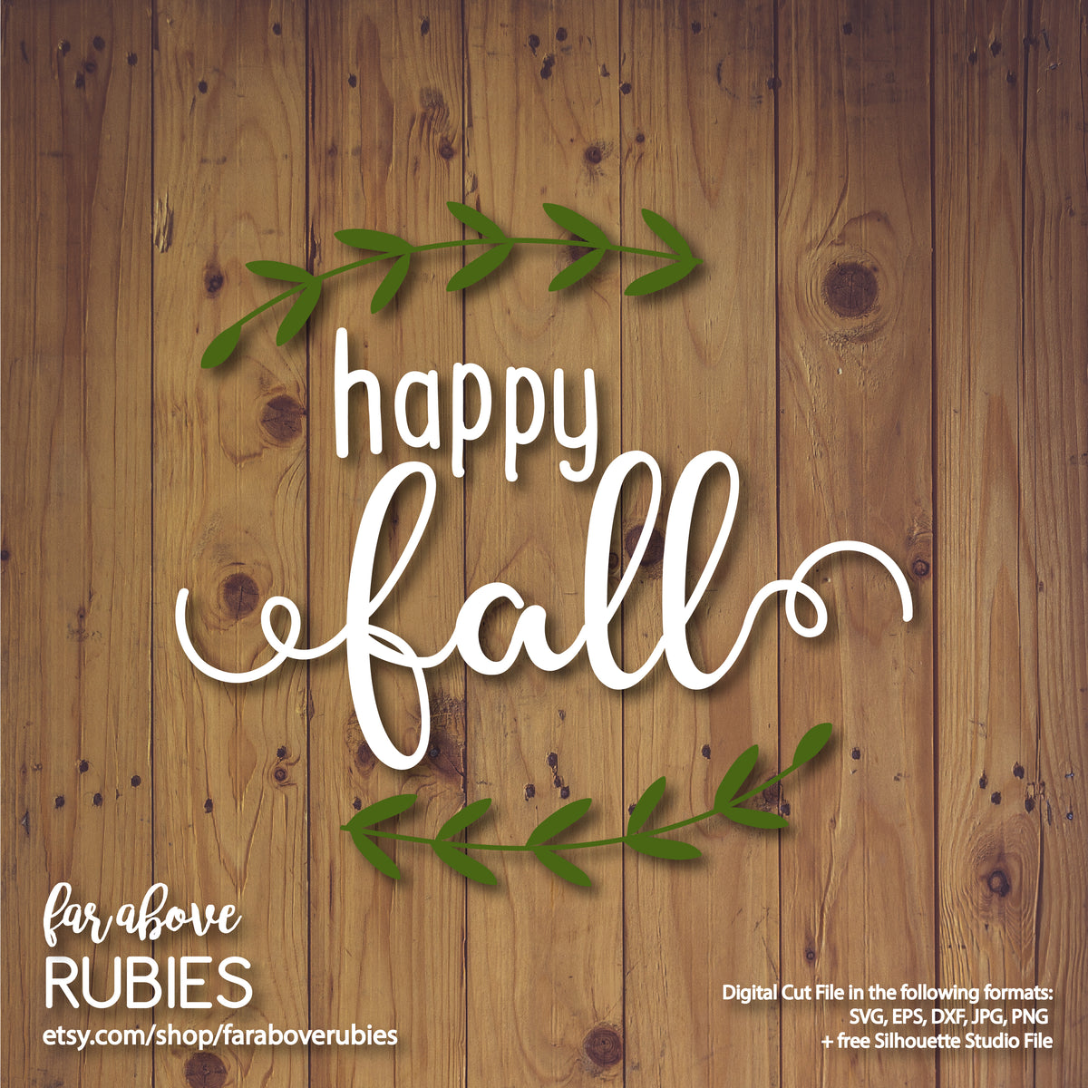 Happy Fall digital cut file – Faraboverubies Designs