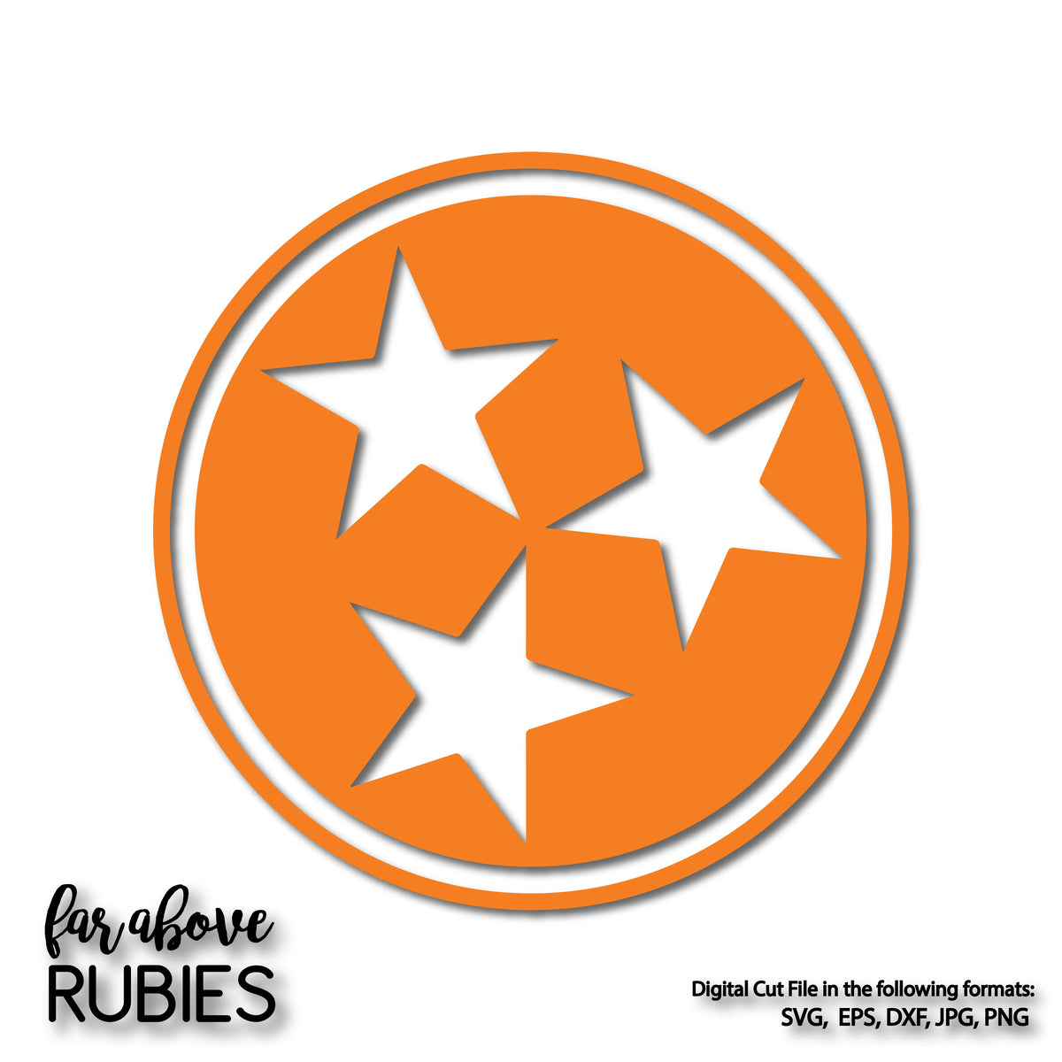 State of Tennessee TN Tri-Star tristar pride proud digital cut files C ...