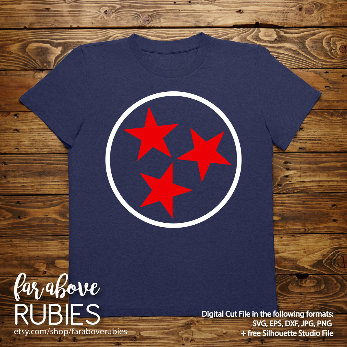 Tristar State of Tennessee TN Tri-Star digital cut files ...